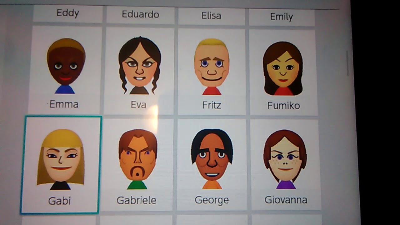 All 100 Wii Sports Resort Miis! - YouTube