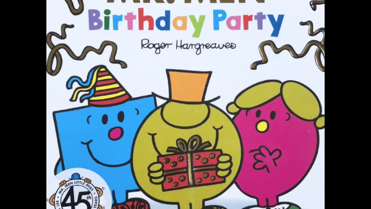 Mr. Men Birthday Party - YouTube