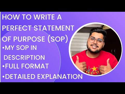 HOW TO WRITE A PERFECT STATEMENT OF PURPOSE(SOP) FOR AUS/CAN/UK/USA/NZ ...