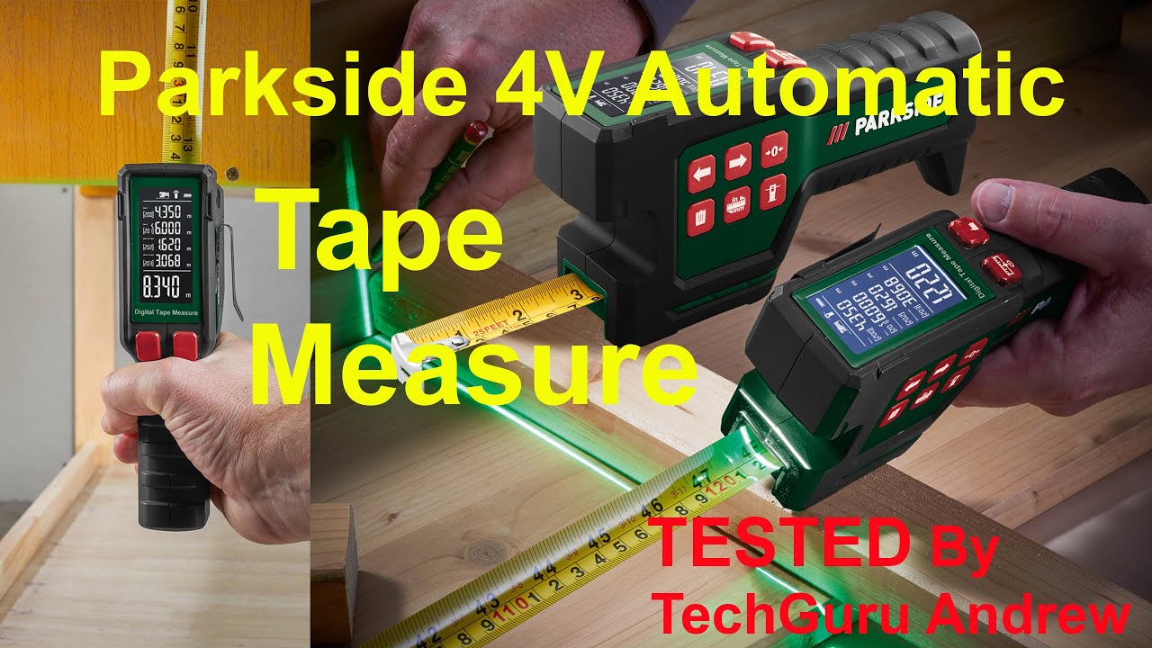Parkside 4V Automatic Tape Measure PDMB A1 - YouTube