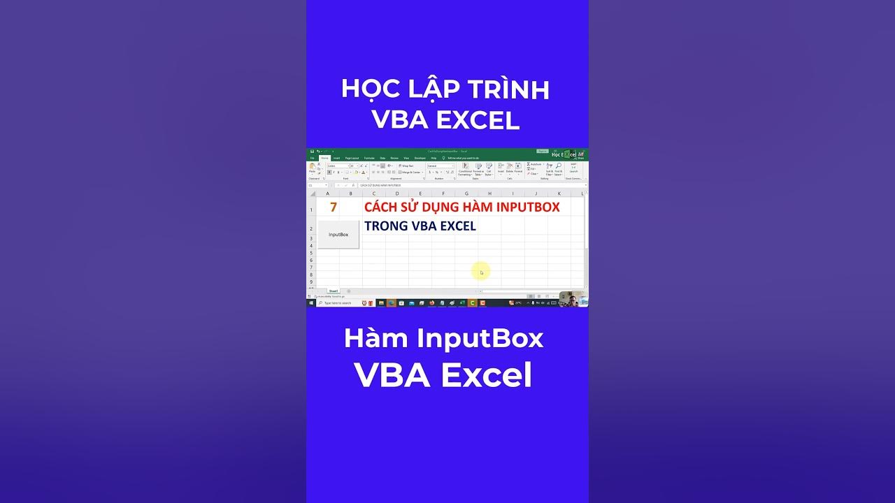 Cách sử dụng hàm InputBox lập trình VBA Excel | Học Excel - YouTube