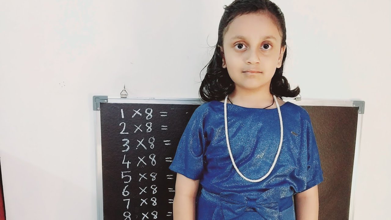 Easy way to learn table of 8| table trick#maths trick#Table 8 kids new trick - YouTube