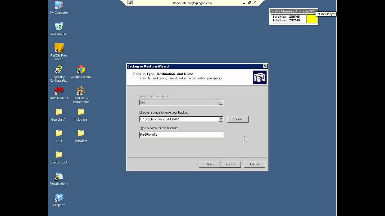 Perform Backup of Important folders on Windows 2003 Server - YouTube