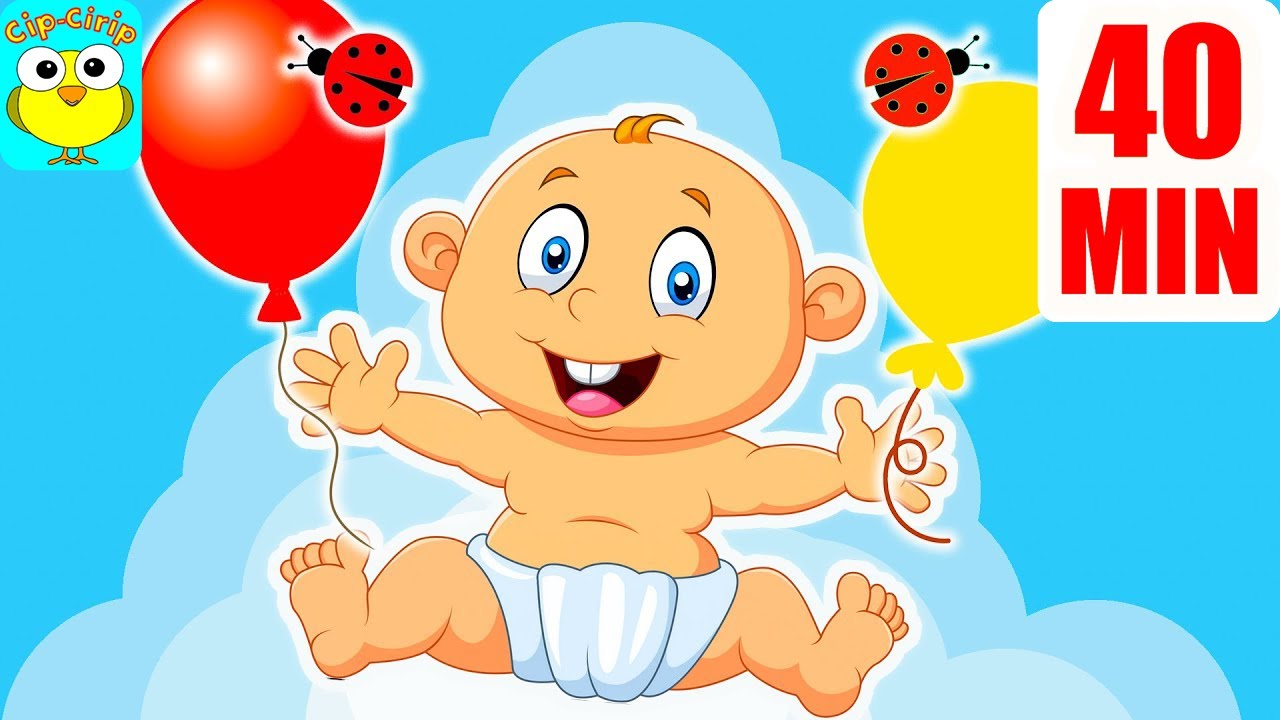 Bebe, baloanele colorate si buburuzele - Cantece pentru copii (desene ...