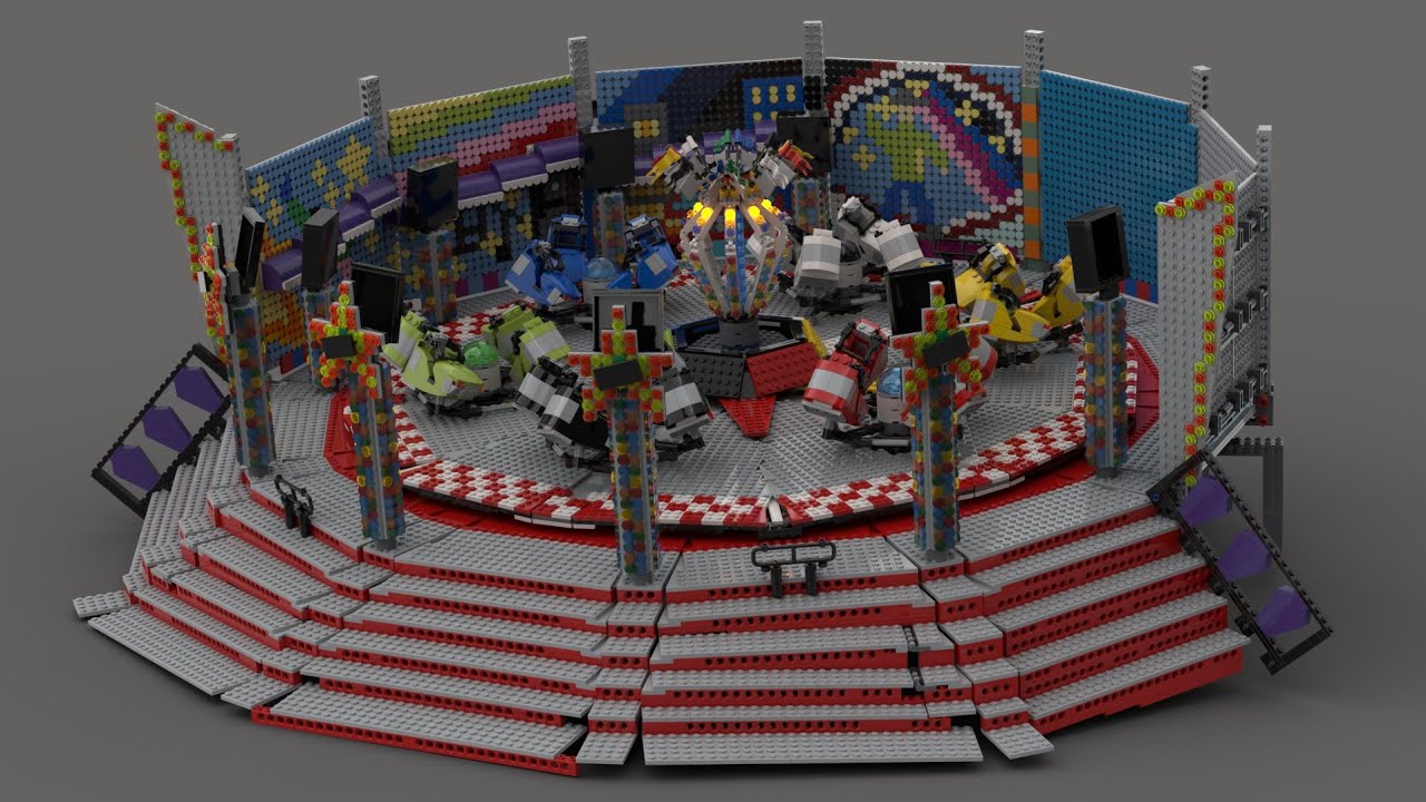 Lego Ride Funfair Fairground Mixer Breakdancer Kirmes Break dance ...
