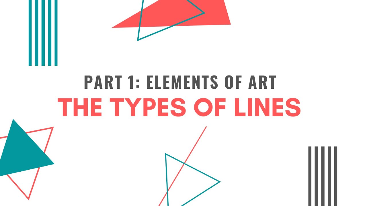 Elements of Art: Lines Part 2 - The Types of Lines - YouTube