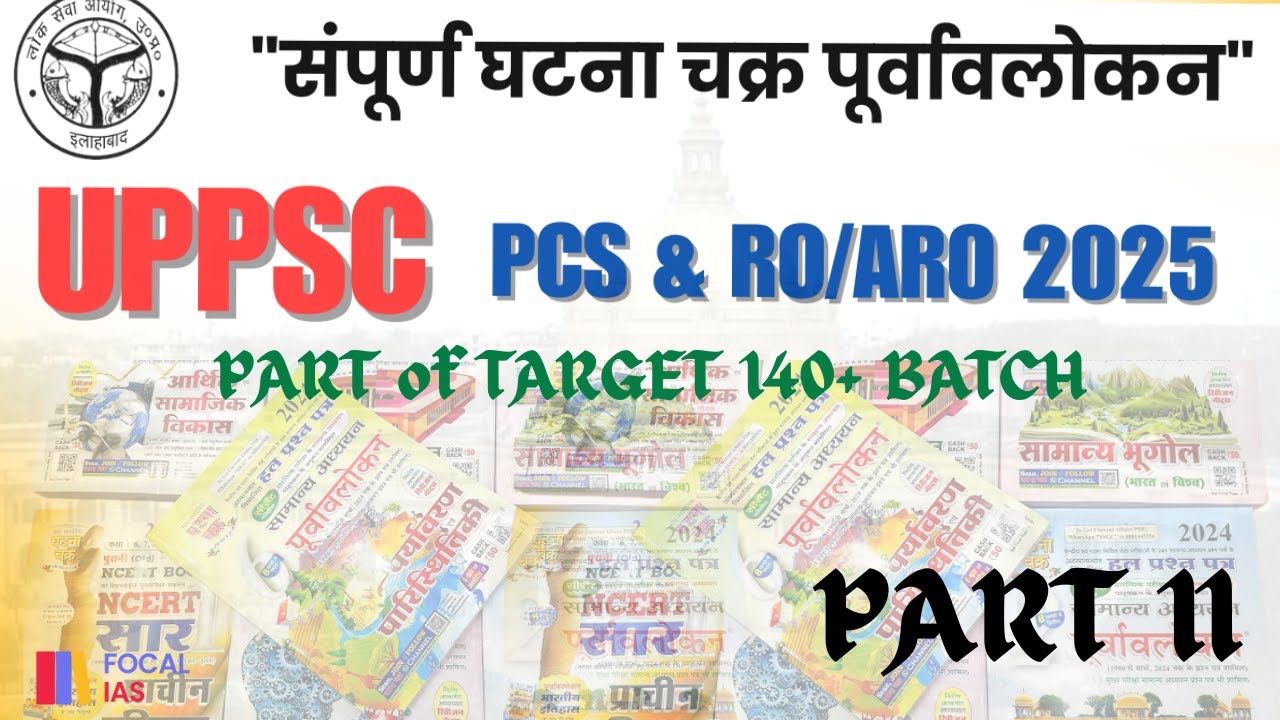 Complete Ghatna Chakra PYQ discussion for UPPSC RO/ARO 2024 and PCS ...