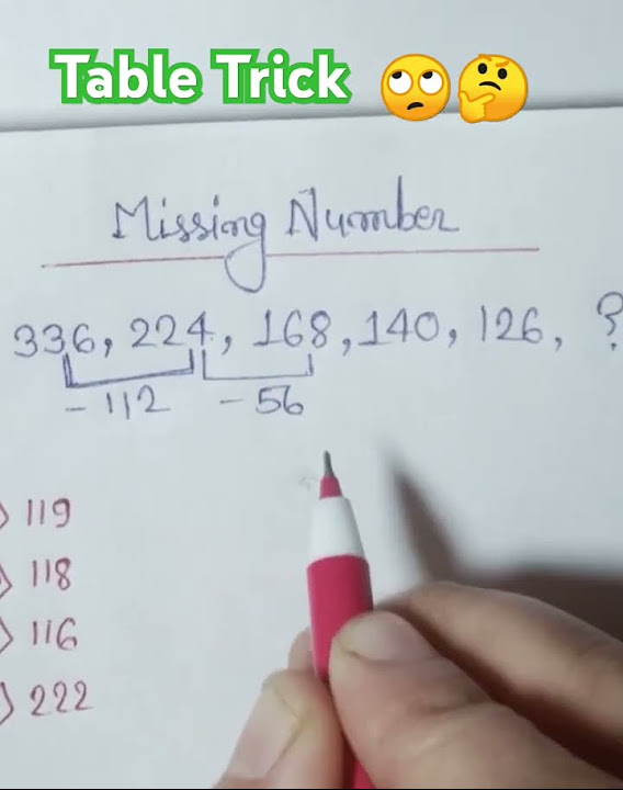 🤔Can you solve this Missing Number Reasoning Tricks #shorts - YouTube