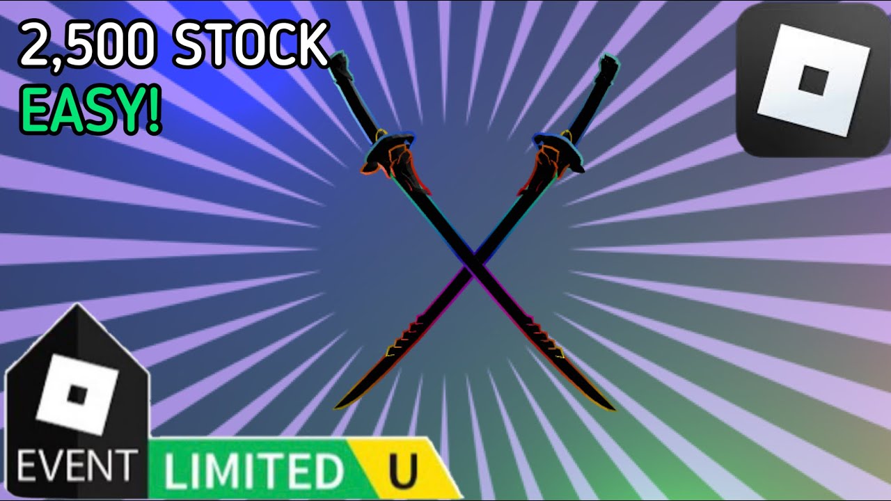 [FREE LIMITED UGC] How to get the RAINBOW CARTOON DOUBLE SWORDS in ...