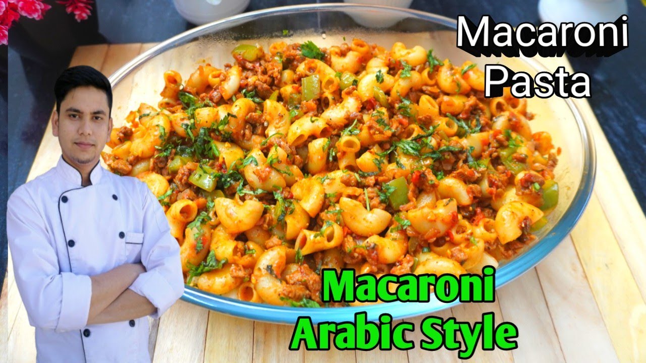 macaroni arabic style /arabic macaroni recipe /macaroni with mutton ...