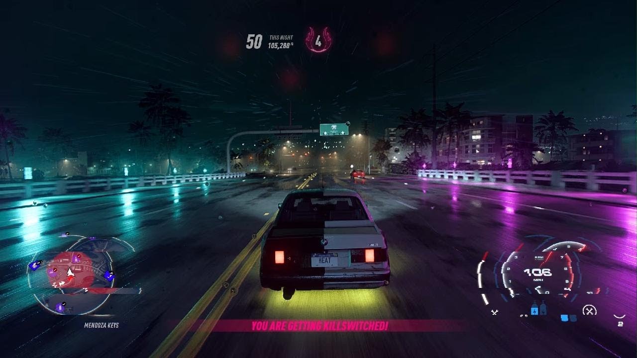 NFS heat cops killswitch for 2 entire minutes - YouTube