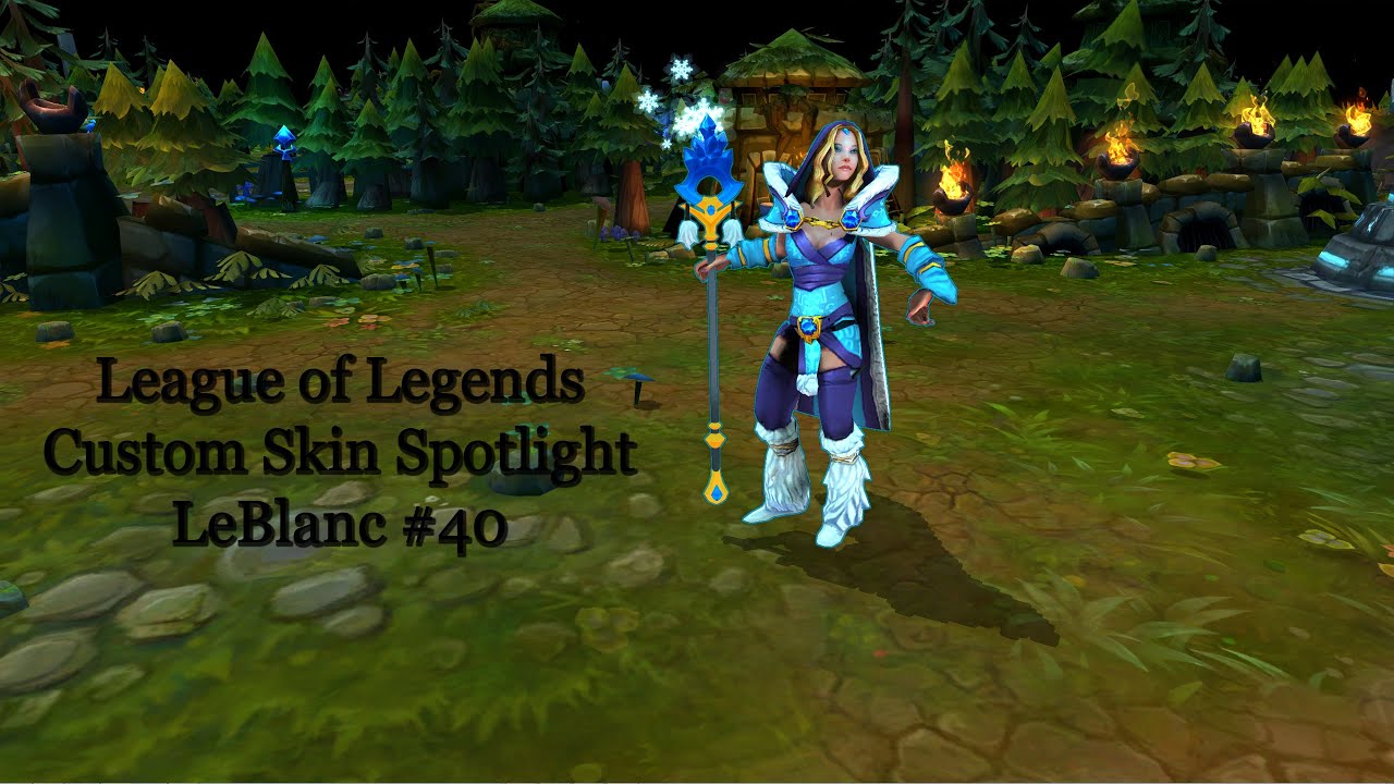 League of Legends Custom Skin Spotlight LeBlanc #40 | Crystal Maiden as ...