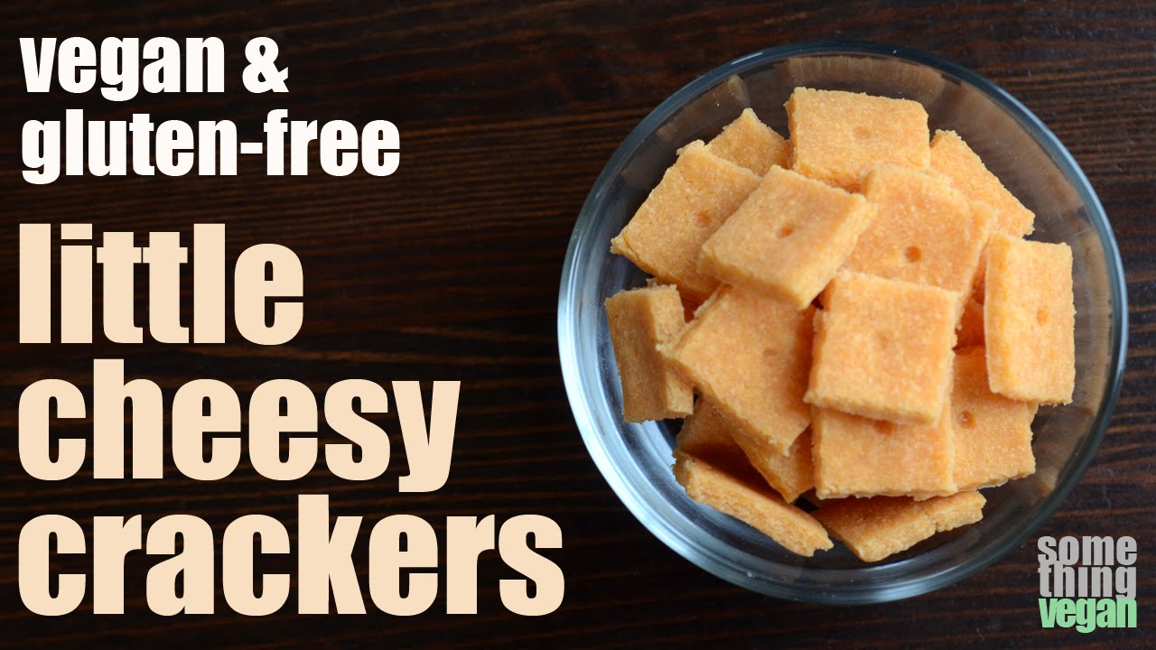 little cheesy crackers (vegan & gluten-free) Something Vegan - YouTube