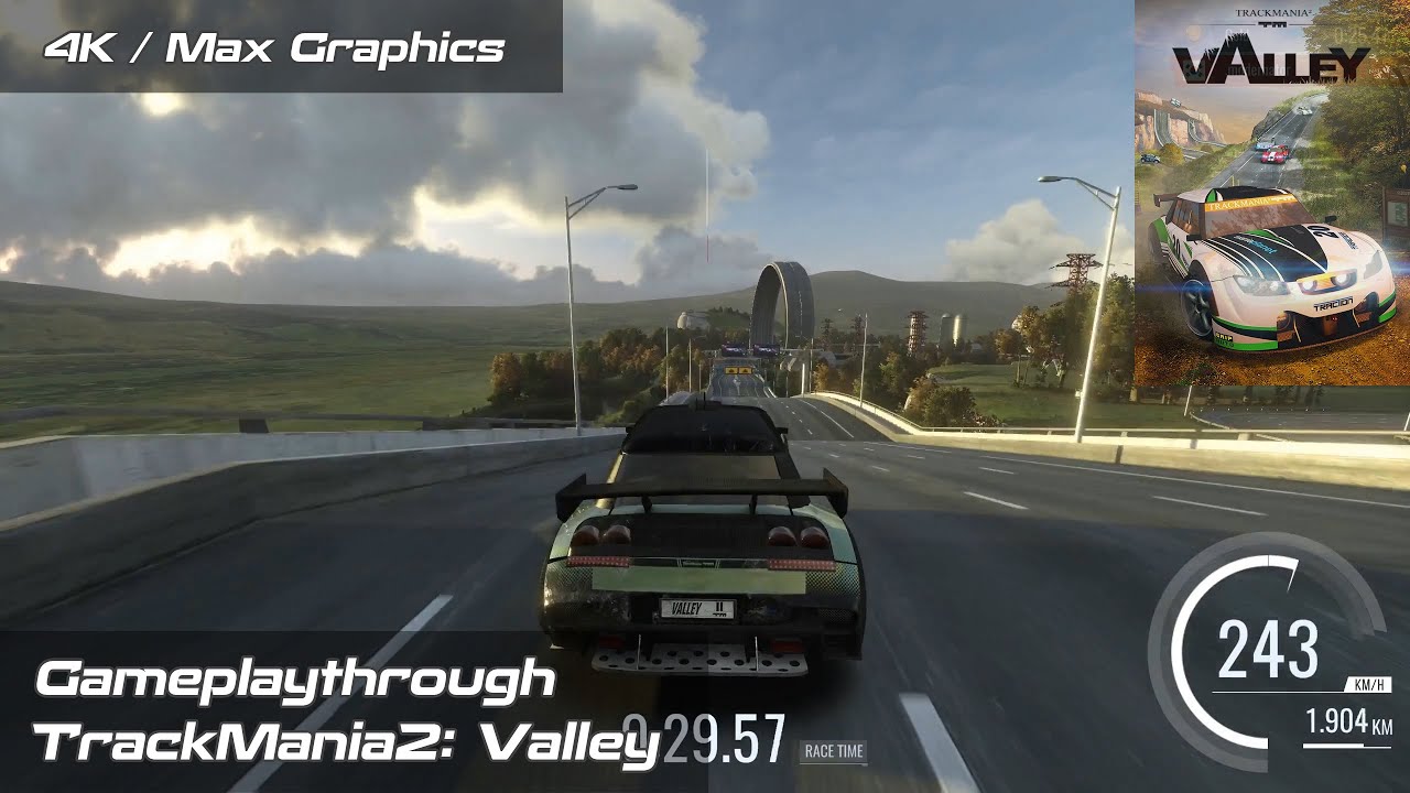 TrackMania 2: Valley | Game Playthrough | 4K Max Graphics - YouTube