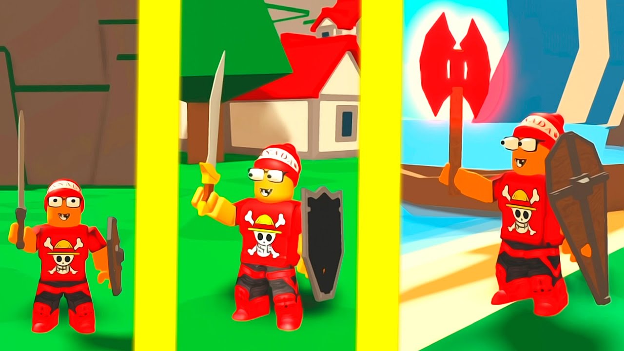 Me tornei um GUERREIRO VIKING e ATAQUEI CIDADES em Roblox Viking ...