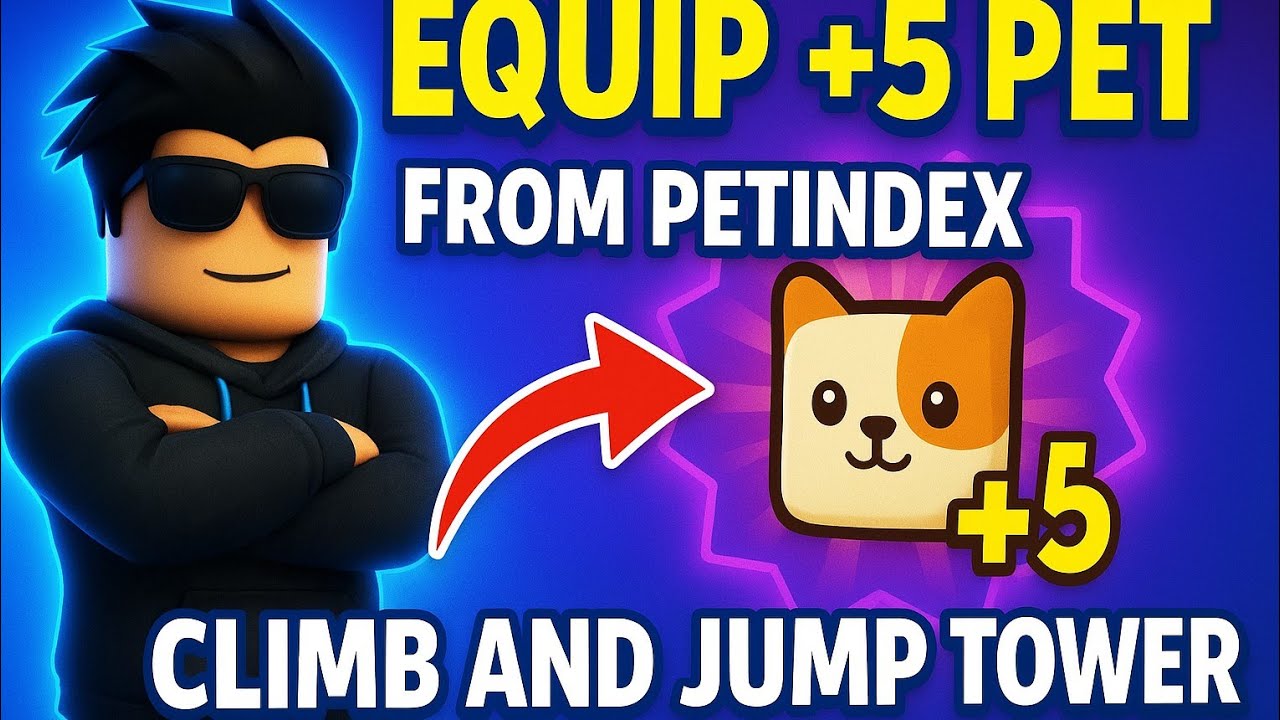 Roblox climb & Jump Tower How to Get +1 pet Equip for free #robloxgames ...
