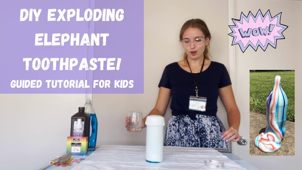 Elephant Toothpaste with Eden | Easy Exploding Science Experiment for Kids - YouTube