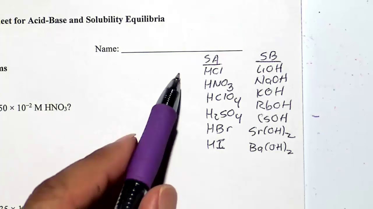 CHEM 1520L Experiment 008 Equilibrium Problem Sets - YouTube