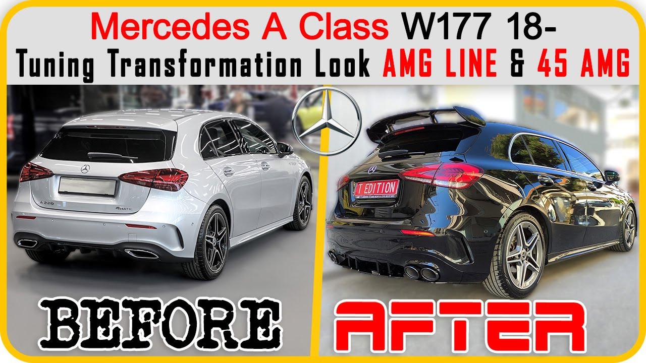 Mercedes A Class w177 AMG Line and 45 AMG transformation by Tolias ...