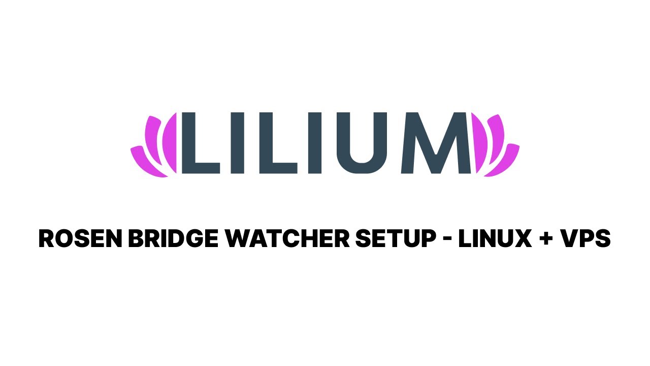 Rosen Bridge Watcher Setup - Linux + VPS - YouTube