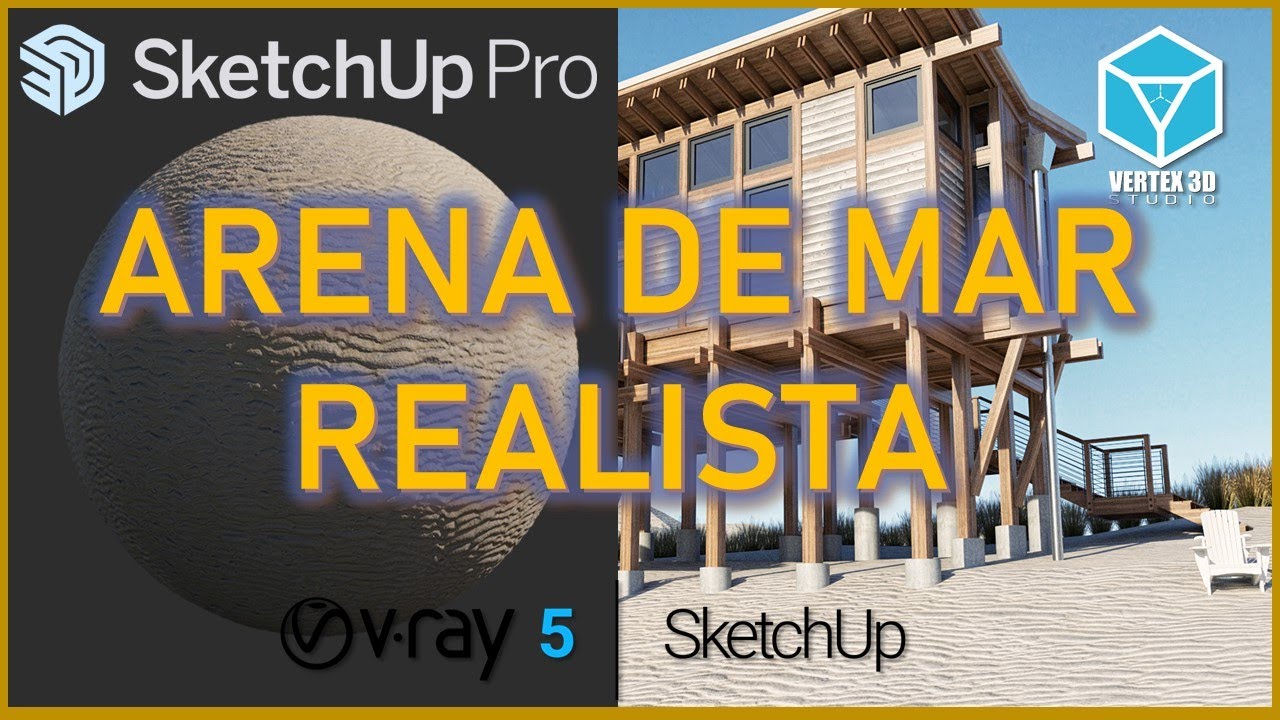 ARENA DE MAR | Vray 5 - Sketchup | 13 de 30 - YouTube