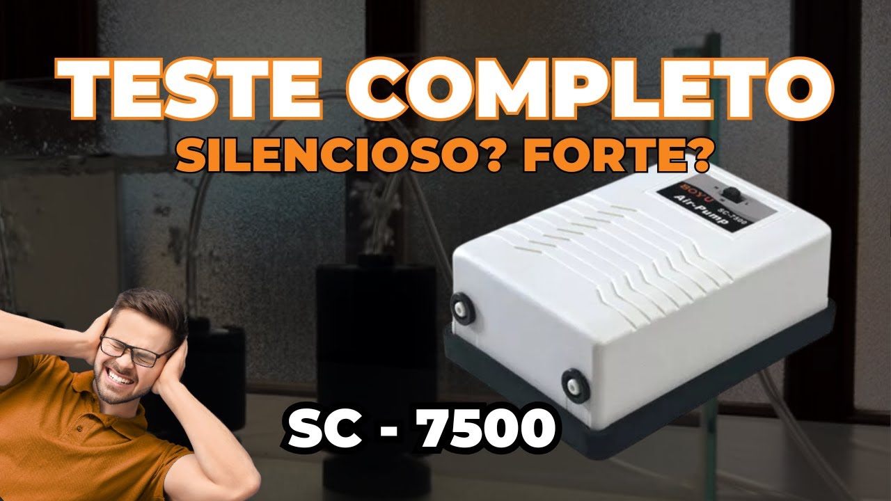 BARULHO E POTÊNCIA DO COMPRESSOR BOYU SC7500 - VALE A PENA? - YouTube