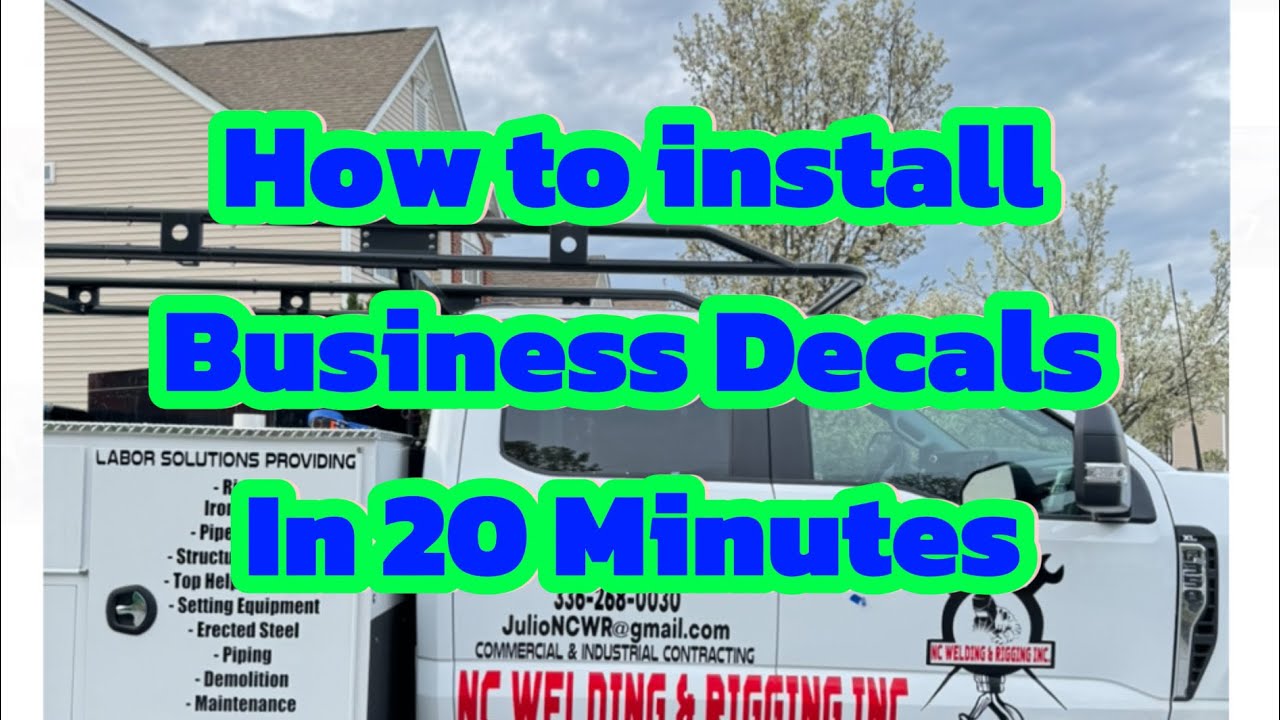 Installing Business Decals! Super Easy! Step by Step - YouTube