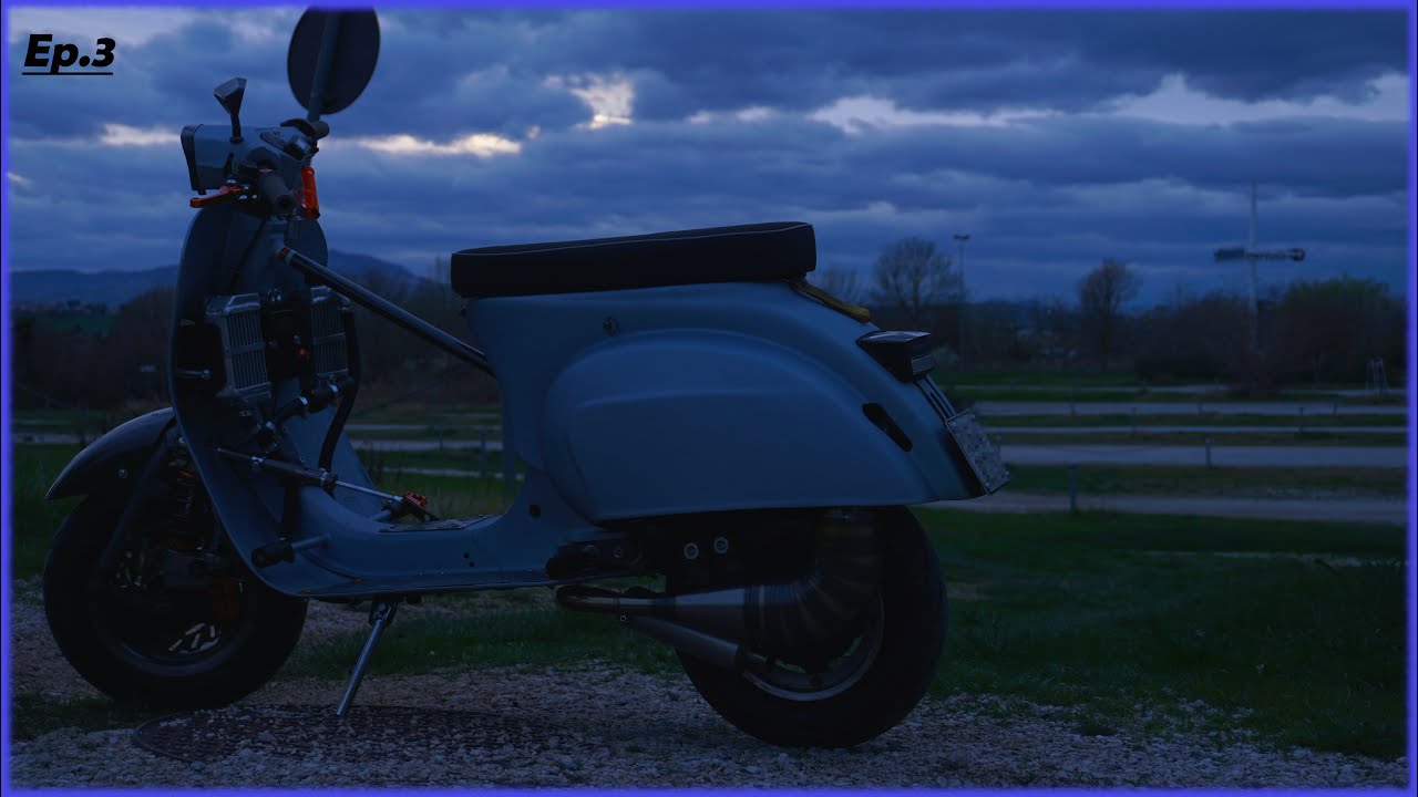 VESPA DEA A LIQUIDO -Ep 3- "i primi passi di Mario" - YouTube
