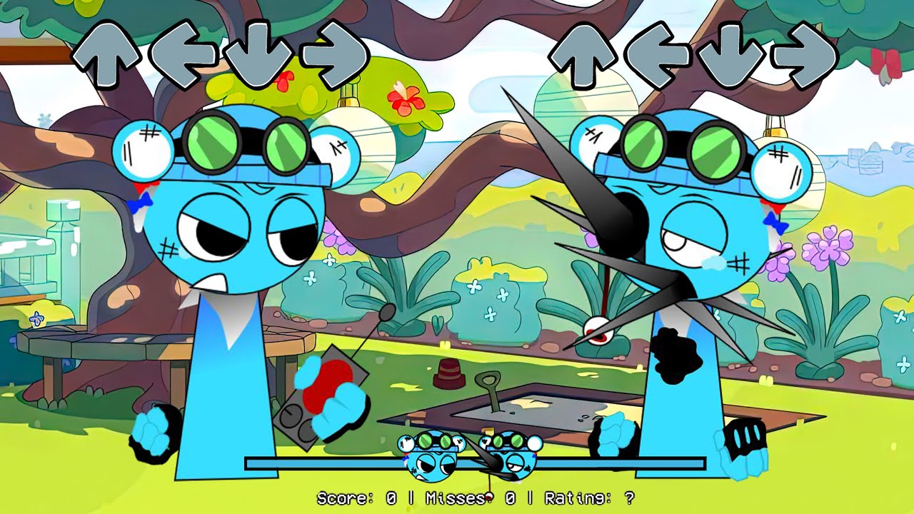 NEW FNF Sprunki All Phases 2 Sings Bluey Can Can | Incredibox Sprunki ...