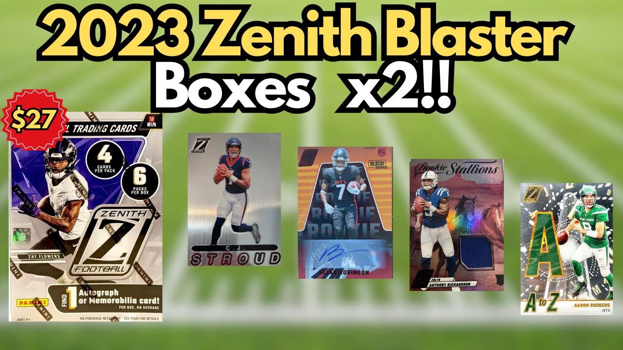 Big Richardson Hit! 2023 Zenith Blaster Boxes Opening & Review! Plus CJ ...