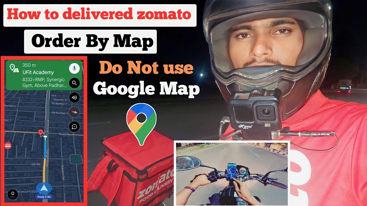 How to delivered Zomato Order By Map// Do Not Use Google Map Only ...