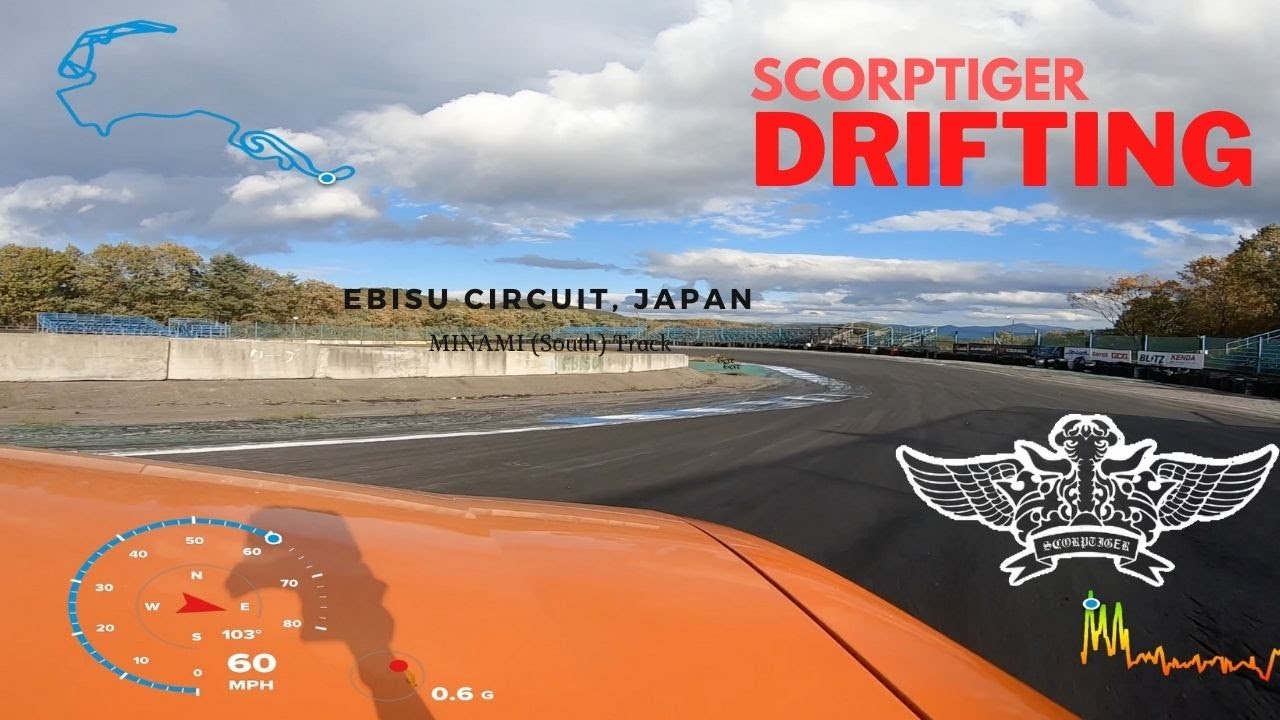 Speed Drifting on MINAMI Track Ebisu Circuit (エビスサーキット) Japan - 4K ...