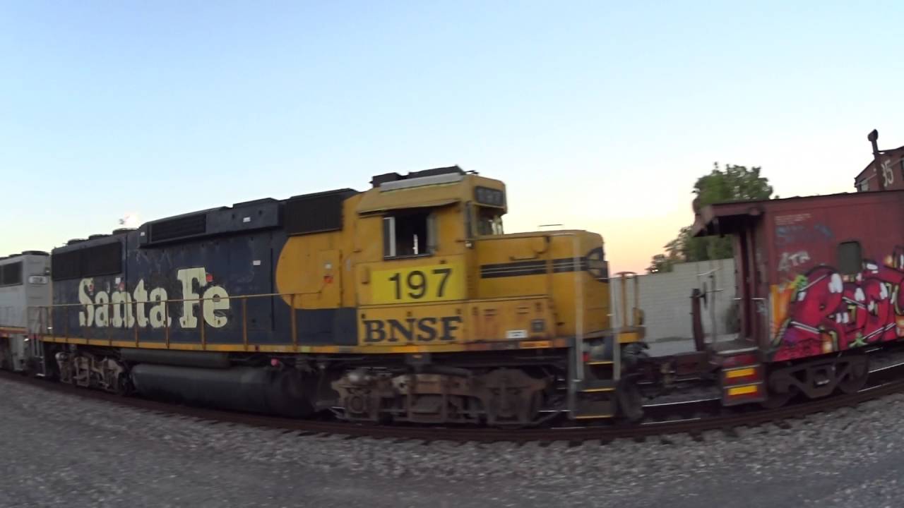 BNSF GP60M GP60 and Caboose - YouTube
