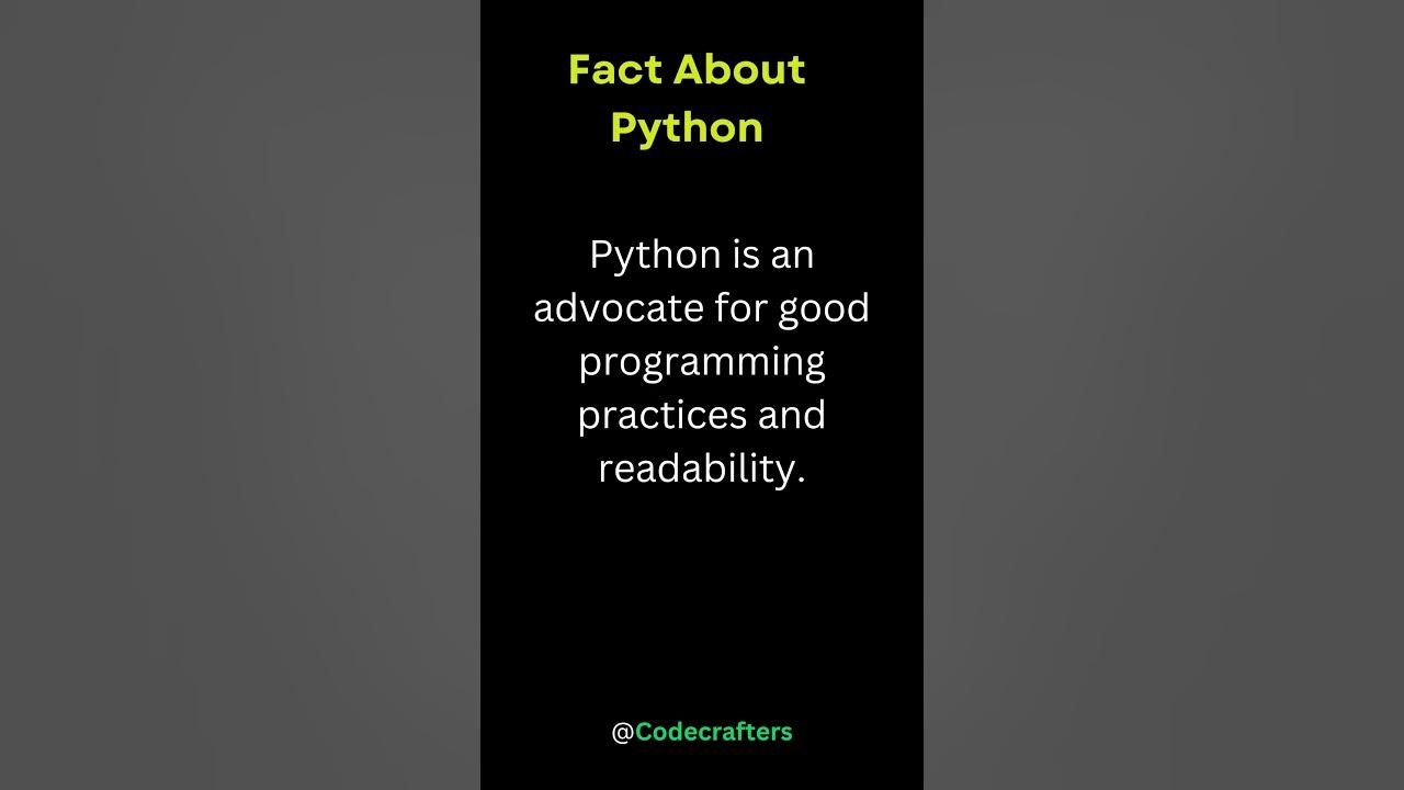Fascinating Facts About Python No 25 Python Programming Coding 