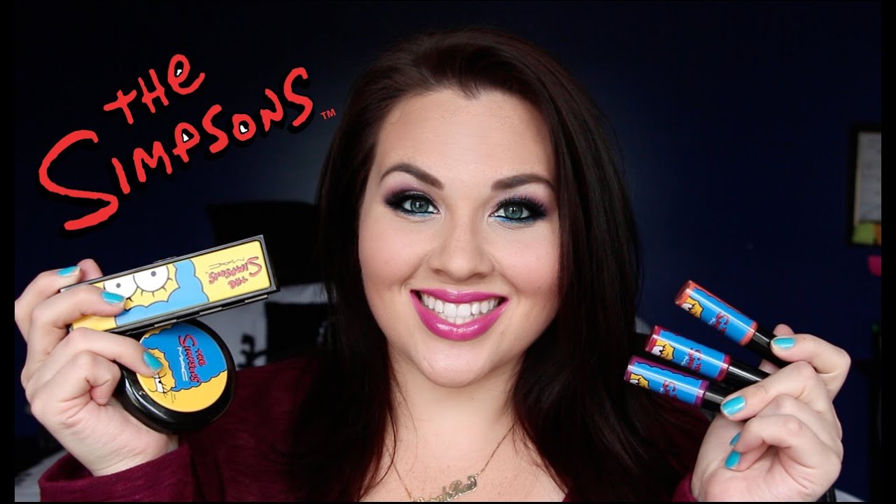 MAC x The Simpsons Collection Review & Swatches - YouTube
