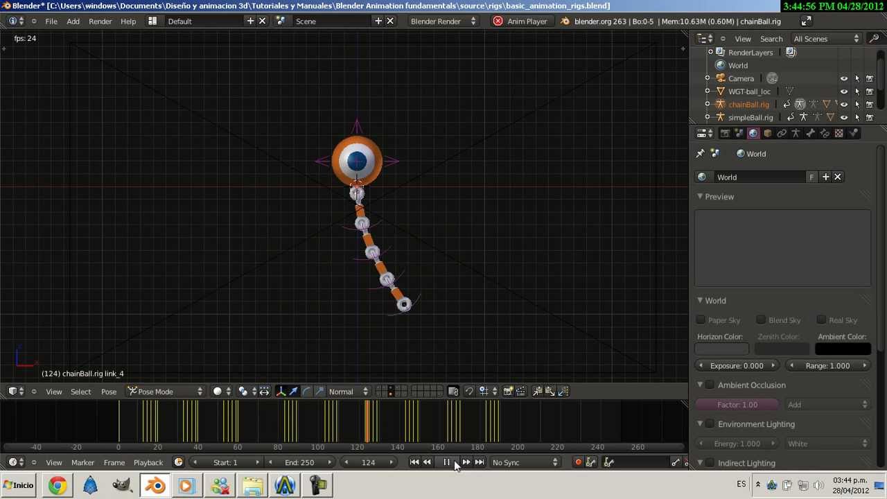 Overlapping motion en blender - YouTube