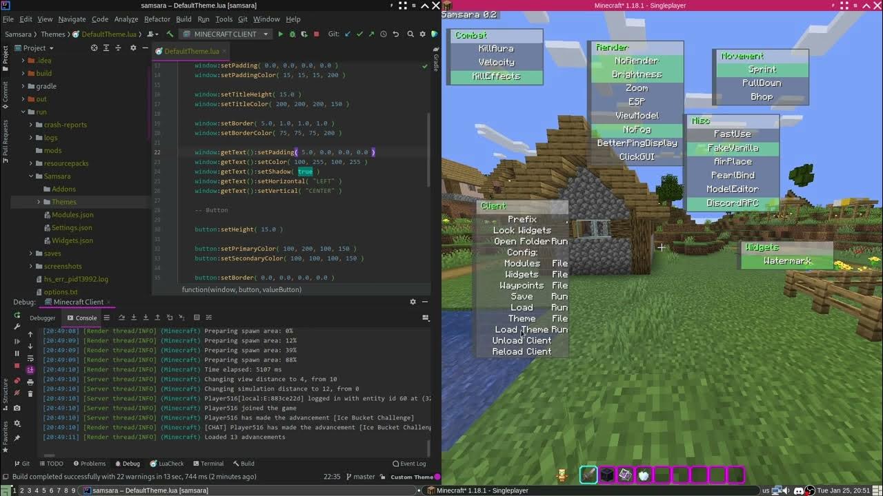 Samsara devlog 1: Lua themes - YouTube