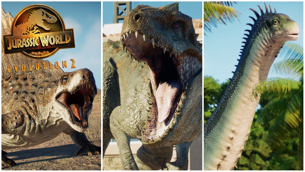 🦖 ALL 98 DINOSAURS - Jurassic World Evolution 2 [4K] - YouTube