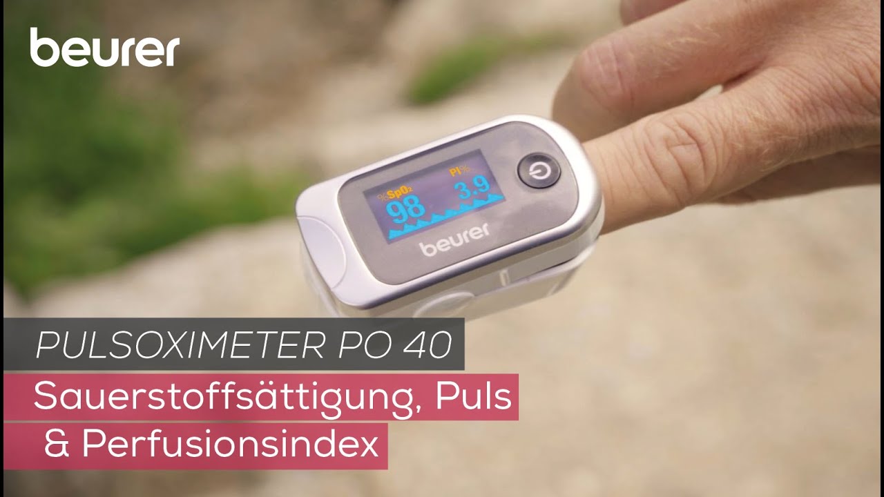 Pulsoximeter mit 3-in-1 Messung | Beurer PO 40 - YouTube