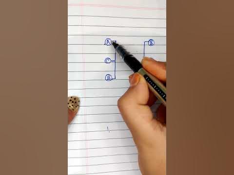 Connect lines from A to A, B to B, C to C amd solve it | challenging # ...