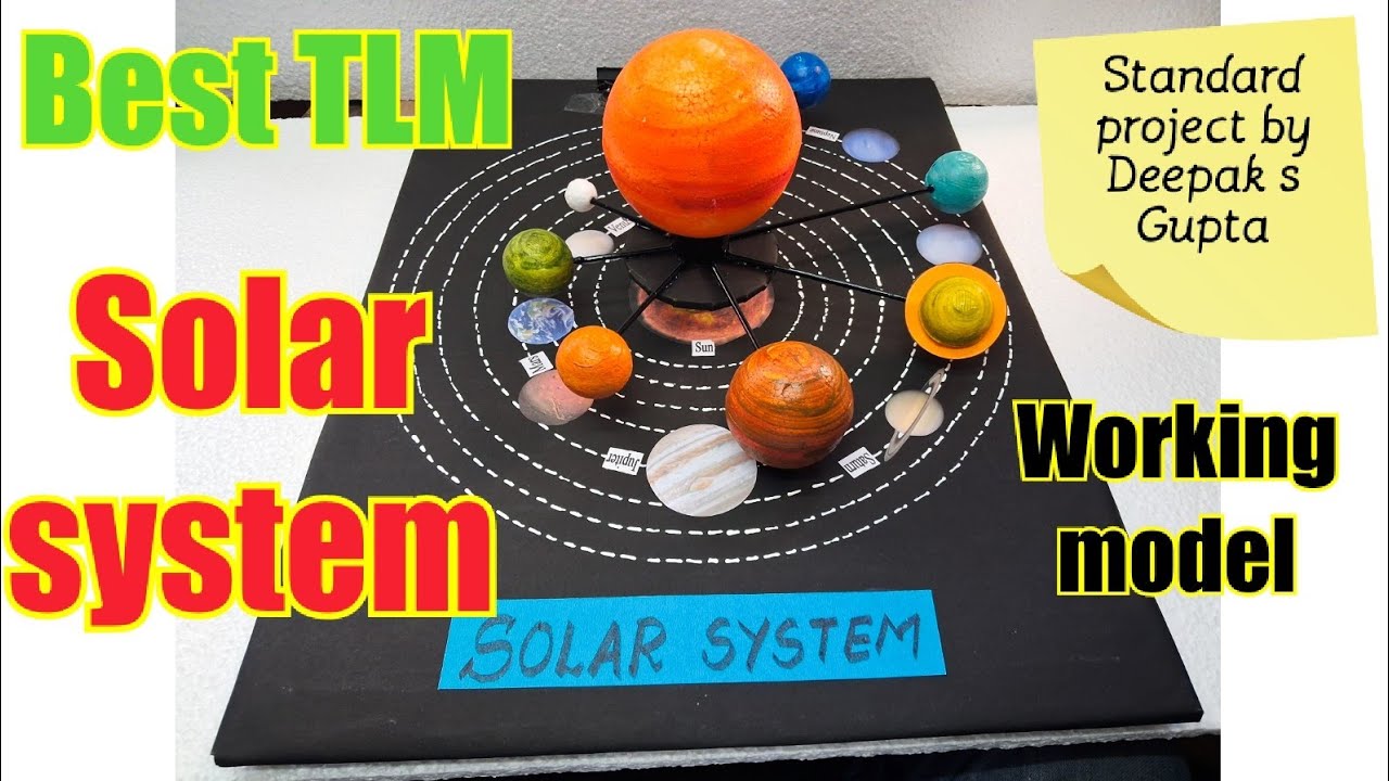 Solarsystem working model #solarsystem #solarsystemproject #solarsystems #solarsystemwonders # ...