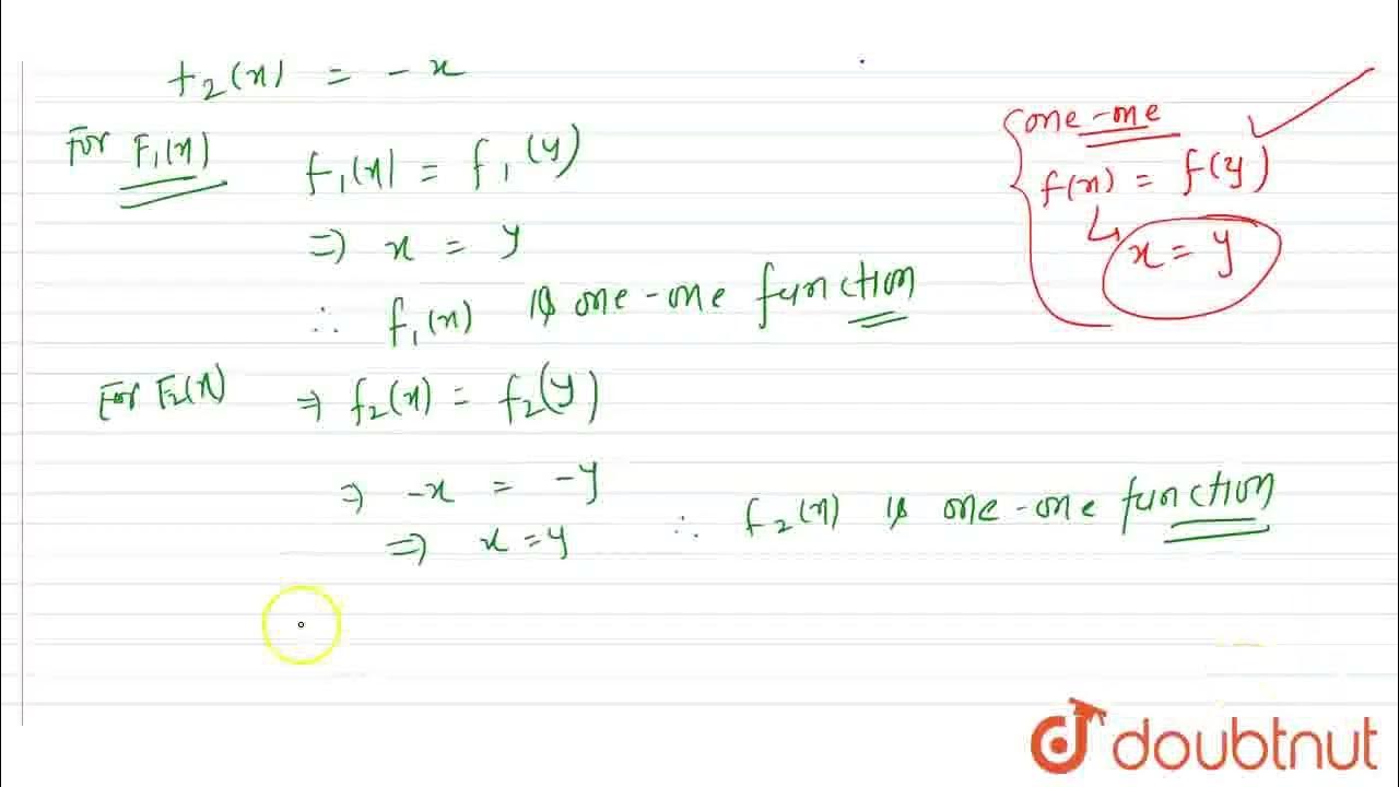 Give examples of two one-one functions f_(1)andf_(2) from R to R such ...