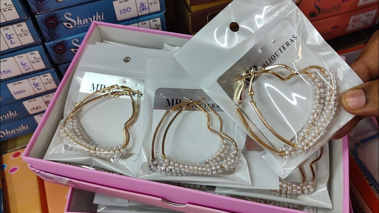 Chickpet Bangalore Wholesale Korean Fancy Earrings 1Rs Only/Daily ...