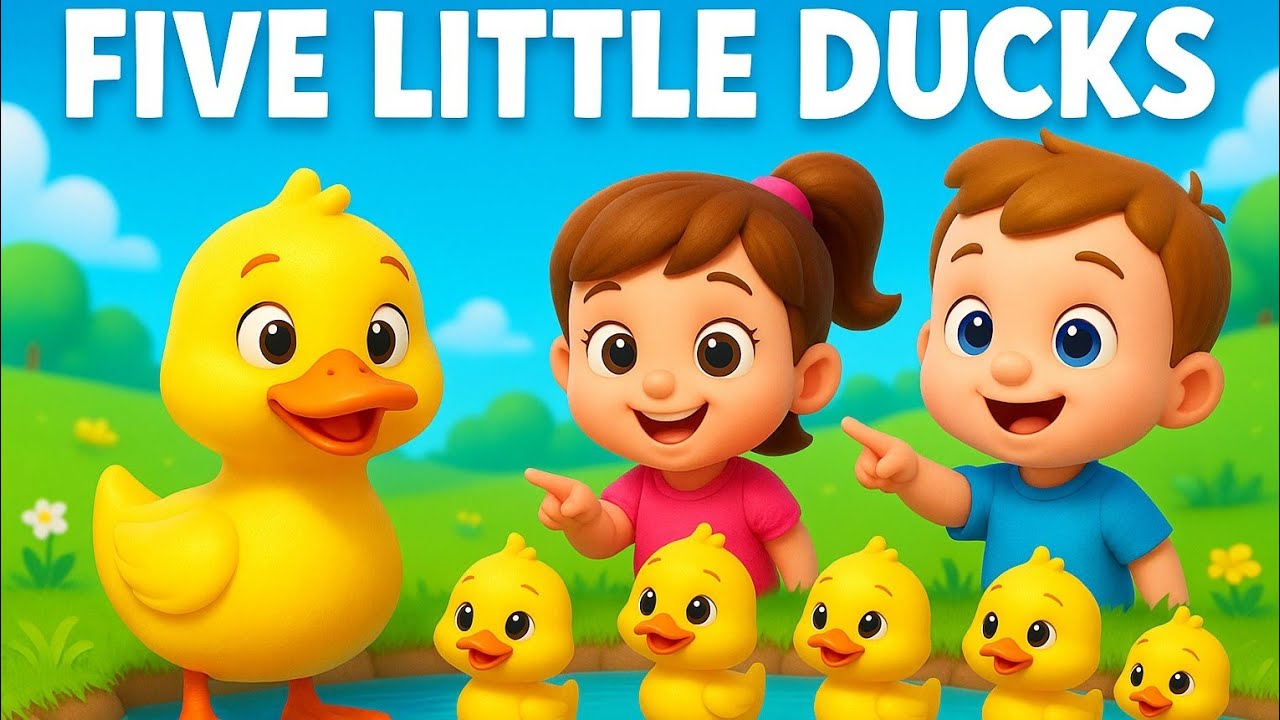 FIVE LITTLE DUCKS 🦆 | Baby Bubbles Kids Song for Toddlers Learning Fun Time Now - YouTube