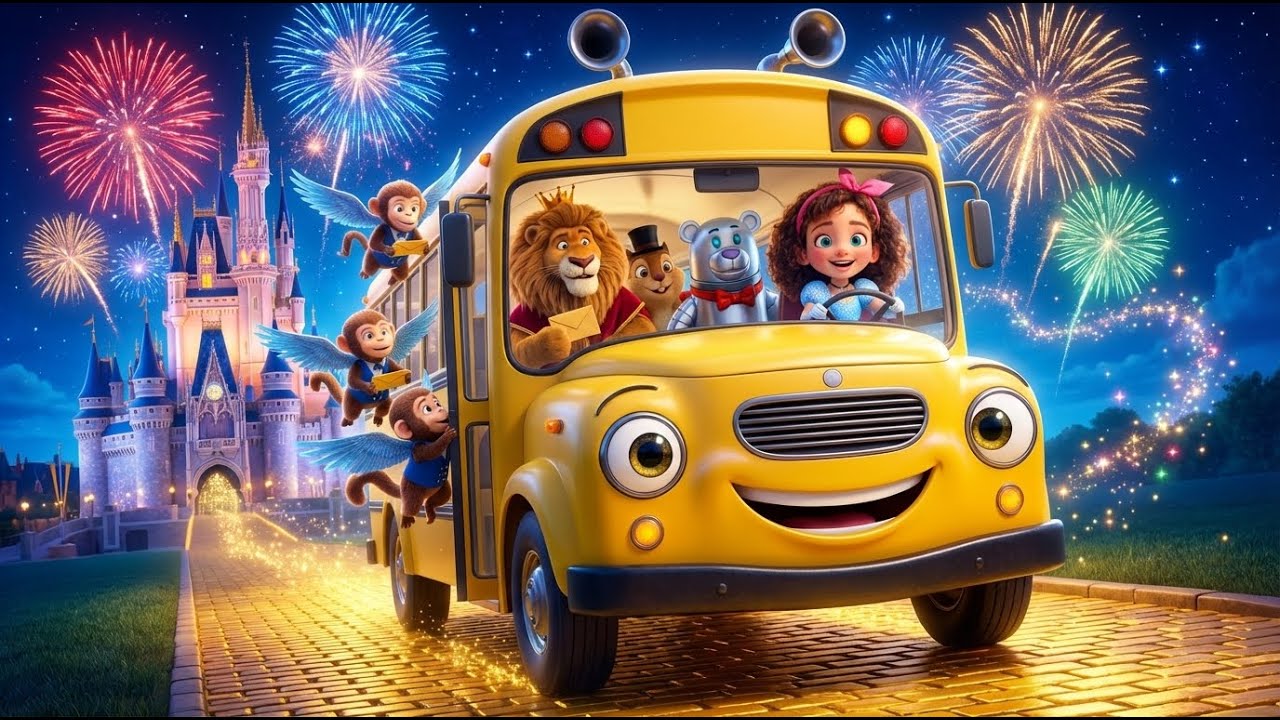 Wheels on the Bus Song 👑 | The Royal Bus Ball | A Magical Bus Ride to ...