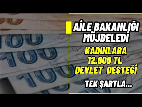 TC kimlik NO ile kadınlara destek ödemesi! Tek şartla 12.000 TL devlet desteği