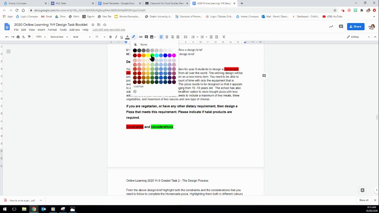 Video Instructions Wk3 Design Process Task Yr9 - YouTube