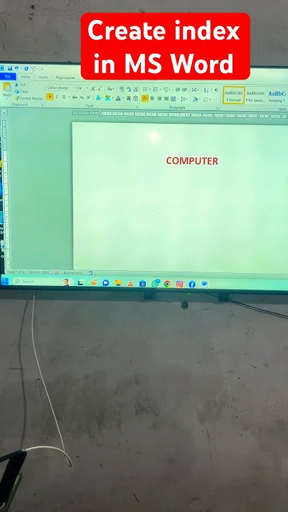 Create index in MS Word - YouTube