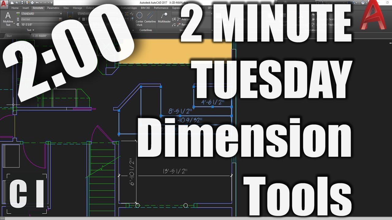 AutoCAD How To Break Dimensions And AutoSpacing Tool 2 Minute AutoCAD How To Break Dimensions And AutoSpacing Tool 2 Minute