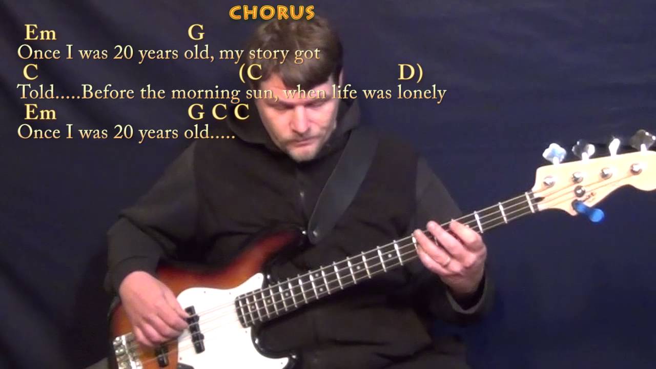 7 Years (Lukas Graham) Bass Guitar Cover Lesson in Em with Chords ...